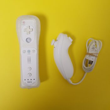 Comprar Mando WII Motion Plus blanco + Nunchuk y Funda | ENEBA