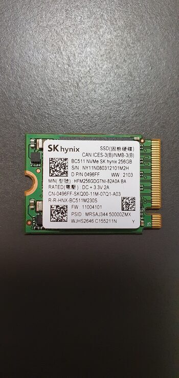Comprar SK hynix 256GB SSD PCIe NVMe BC511