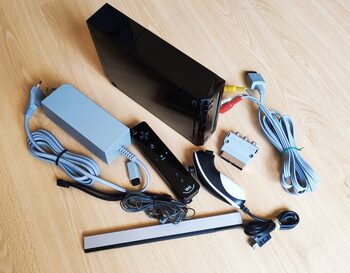 Comprar Wii negra + wiimote + nunchuck
