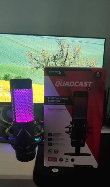 Comprar HyperX QuadCast S – RGB USB Condenser Microphone for PC, PS4 and Mac, Anti-Vibra | ENEBA