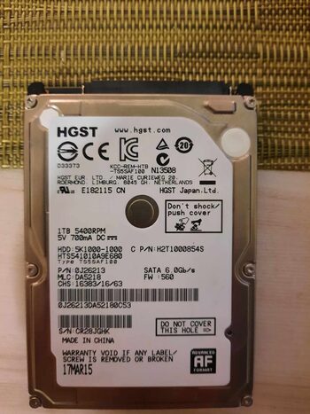 Comprar HTS541010A9E680, 1TB 2,5 HDD