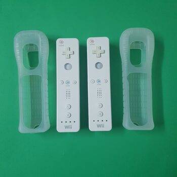 Comprar PACK 2 MANDOS WII BLANCOS ORIGINALES CON FUNDAS | ENEBA
