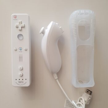 Comprar Mando WII Motion Plus Blanco + Nunchuk WII + Funda | ENEBA