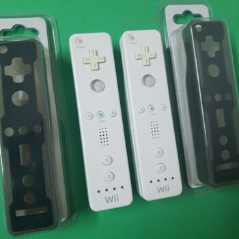 Comprar Pack 2 Mandos WII originales + 2 Fundas negras nuevas