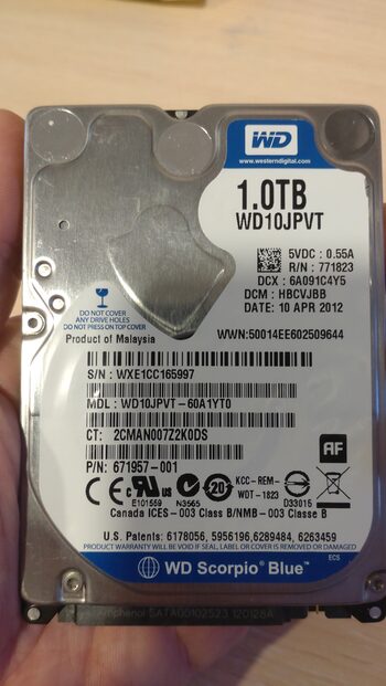 Comprar Western Digital Scorpio Blue 1TB Review (WD10JPVT)