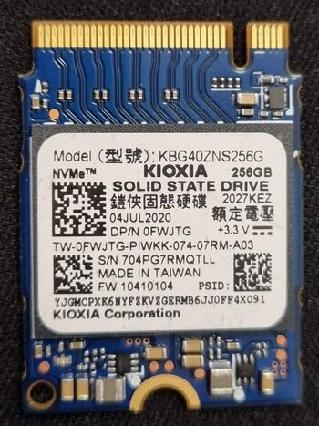 Comprar KIOXIA 256GB SSD PCIe NVMe KBG40ZNS256G | ENEBA