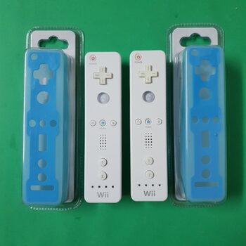 Comprar PACK 2 MANDOS WII BLANCOS ORIGINALES + FUNDAS | ENEBA