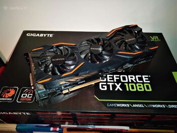 Pirkti Gigabyte GeForce GTX 1080 8 GB 1657-1797 Mhz PCIe x16 GPU