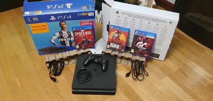 Comprar ps4 slim 1tb con caja y juegos | ENEBA