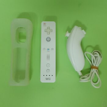 Comprar Mando WII original blanco + Nunchuk WII blanco original | ENEBA