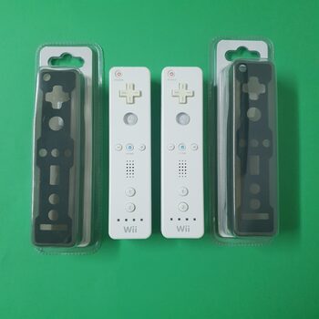 Comprar Pack 2 Mandos WII originales + 2 Fundas negras nuevas