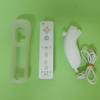 Comprar MANDO WII MOTION PLUS ORIGINAL BLANCO + NUNCHUK WII ORIGINAL