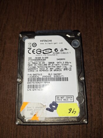 Comprar Hitachi 500 GB HDD Storage | ENEBA